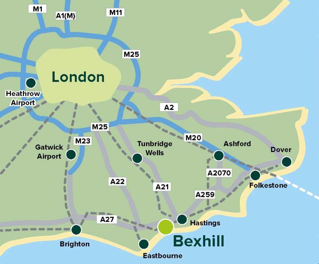 Map & directions - Bexhill Enterprise Park